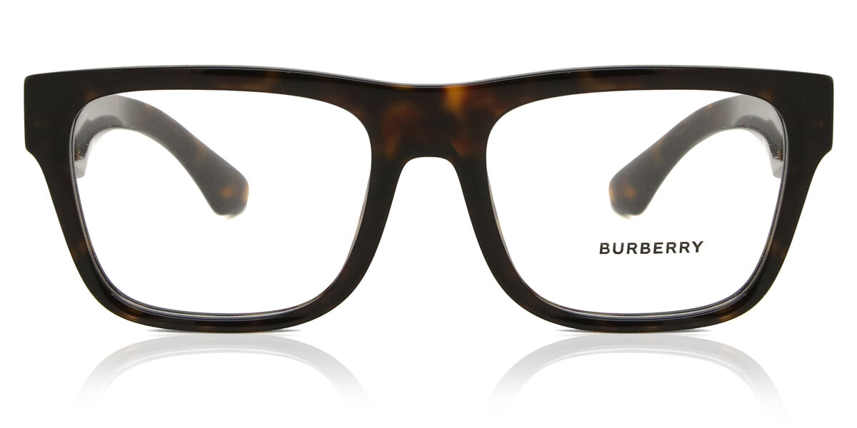 Burberry BE2411 3002 Square Dark Tortoise Frame Eyeglasses ...